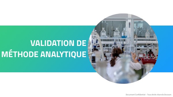 Validation Analytique - Récap 1