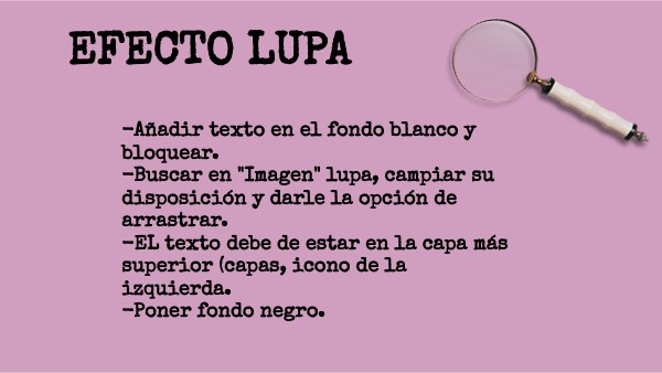 EFECTO LUPA | Genially