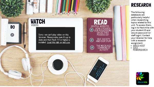 Eng II Unit 4- Possessions | Genially