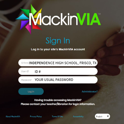 MackinVIA log-in info