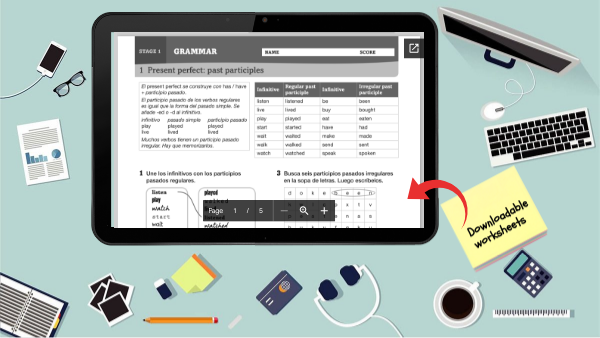 PDF worksheets Present perfect | Genially