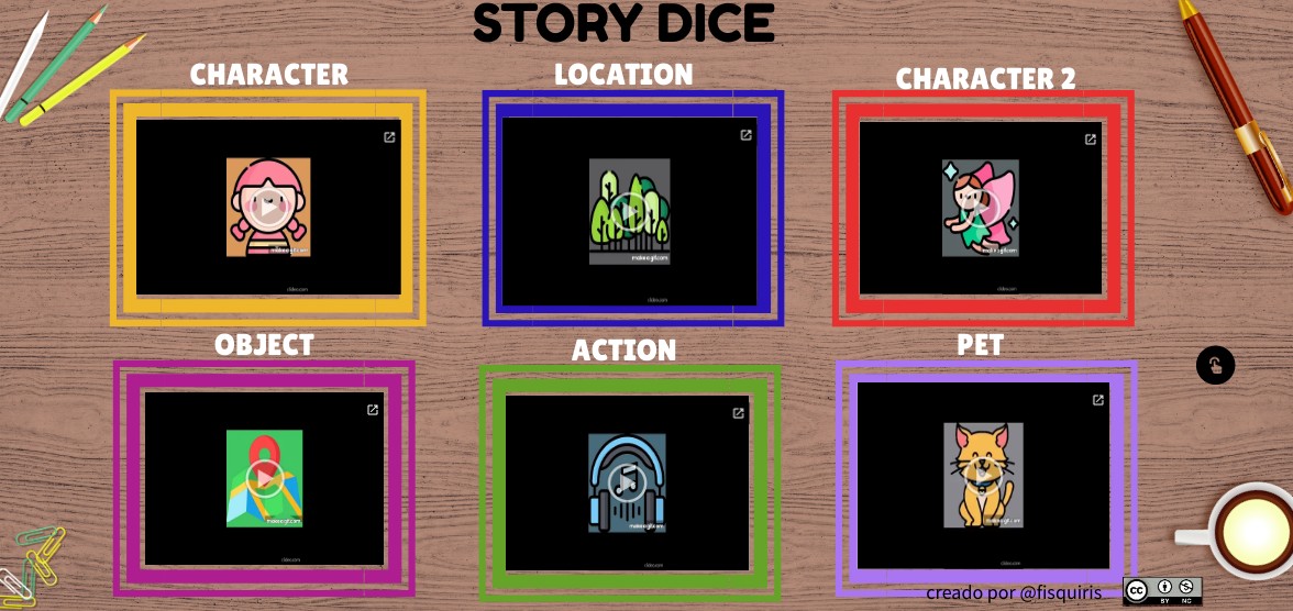 Story dice | Genially