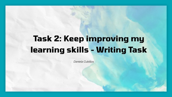 TASK 2: Daniela Cubillos