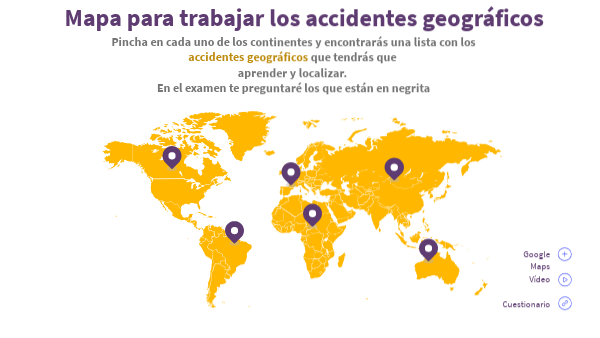 accidentes geográficos 1º ESO | Genially