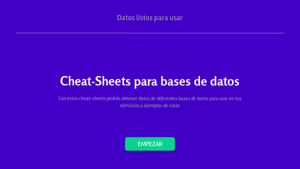 CHEAT-SHEETS | Genially