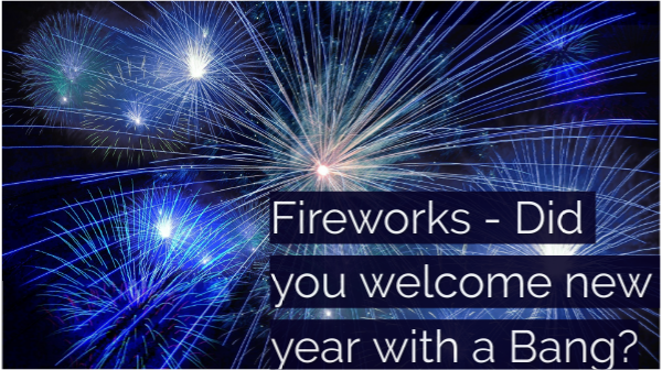 Fireworks - Did you welcome 2019 with a Bang?