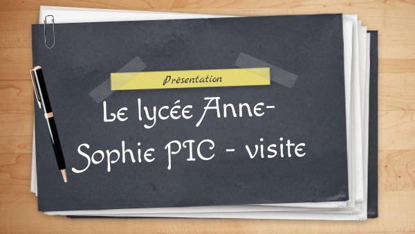 présentation locaux lycée | Genially