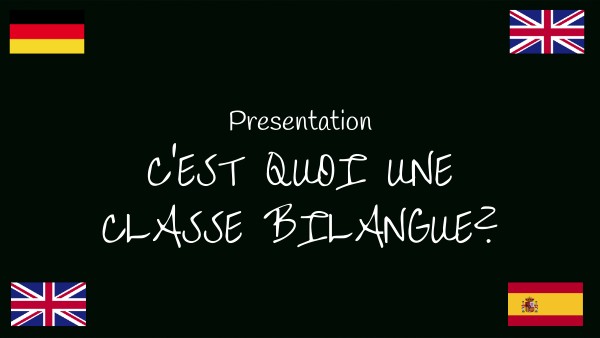 Présentation bilangue