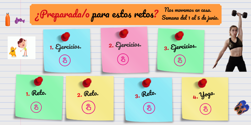 3. Retos para casa Educación Física H.V. | Genially