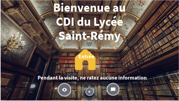 Visite virtuelle du CDI du lycée Saint-Rémy