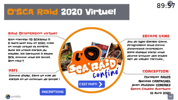 O'SCA'Raid confiné chrono