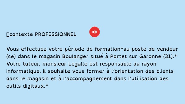 CONTEXTE PROFESSIONNEL | Genially