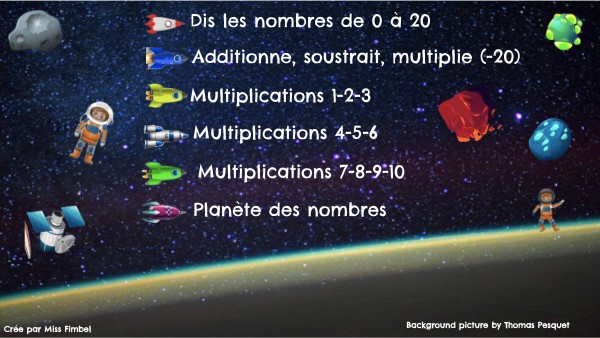 Mission Nombres de l'Espace | Genially