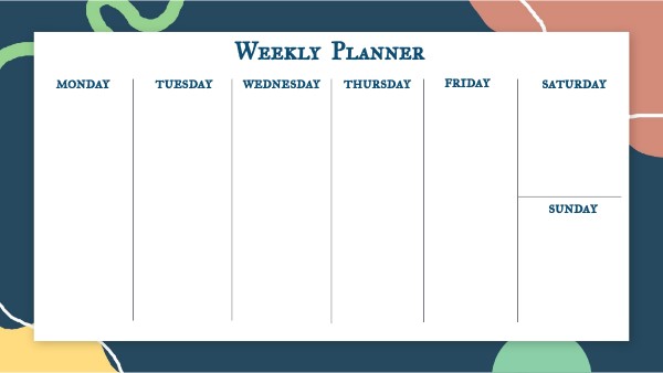 1Weekly PlannerBlueGraphics