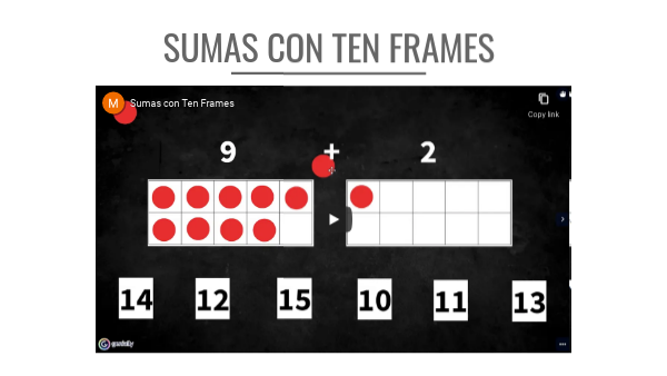 Sumas con "Ten Frames" | Genially