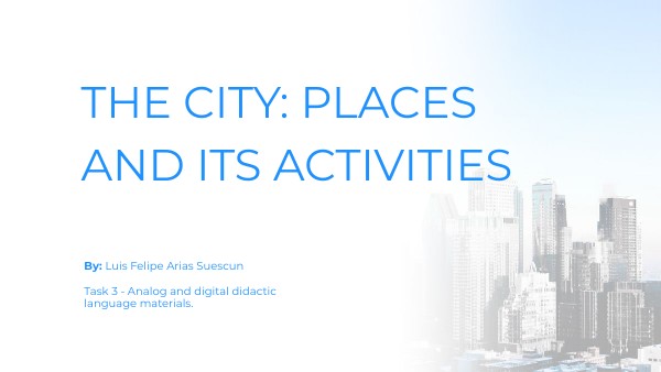 Task 3 - Analog and digital didactic language materials. | Genially