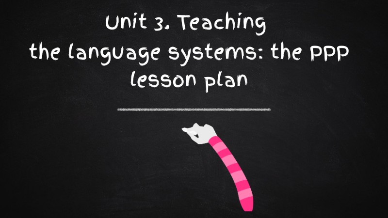 2024 Unit 3. Teaching the language systems: the PPP lesson plan | Genially