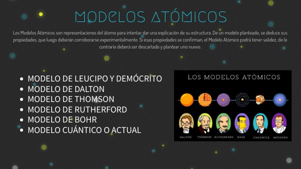PRESENTACIÓN MODELOS ATÓMICOS