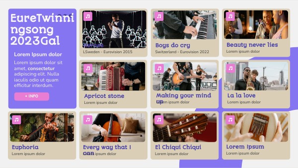 PLAYLIST - EUROETWINNINGSONG 2023