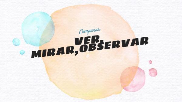 VER, MIRAR, OBSERVAR | Genially