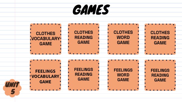 1- UNIT 5 - GAMES