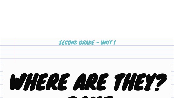 2- UNIT 1 - WHERE ARE THEY? - GAME | Genially