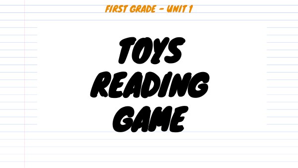 1- UNIT 1 - READ THE WORDS GAME | Genially