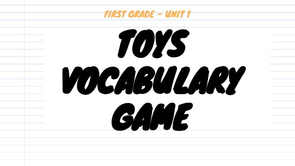 1- UNIT 1 VOCABULARY GAME | Genially