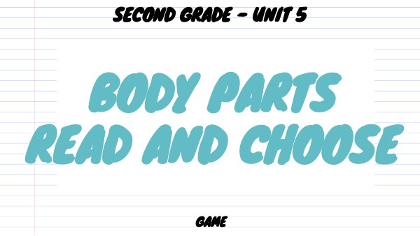 2 - UNIT 5 - READ AND CHOOSE - GAME | Genially