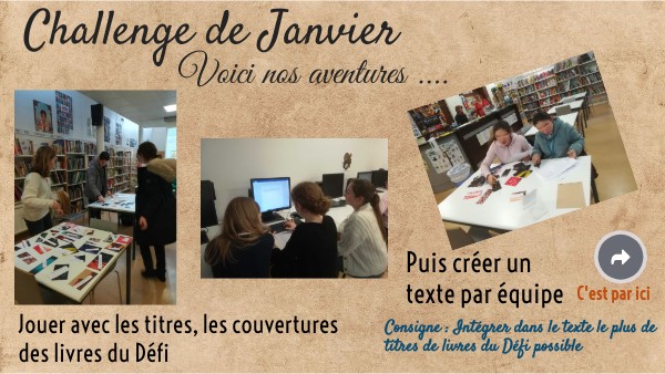 challenge de janvier ado