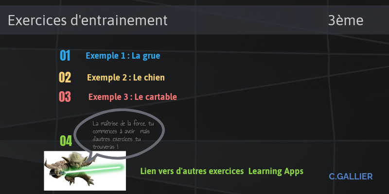 Entrainement sur les diagrammes objet interaction et les forces | Genially