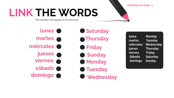 Los días de la semana | Genially