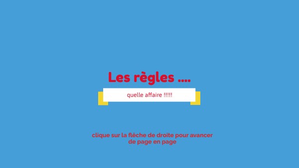 les règles | Genially