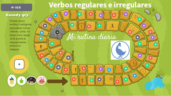 Juego de la oca los verbos. | Genially