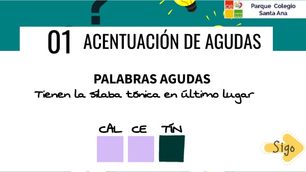 ACENTUACIÓN DE AGUDAS | Genially