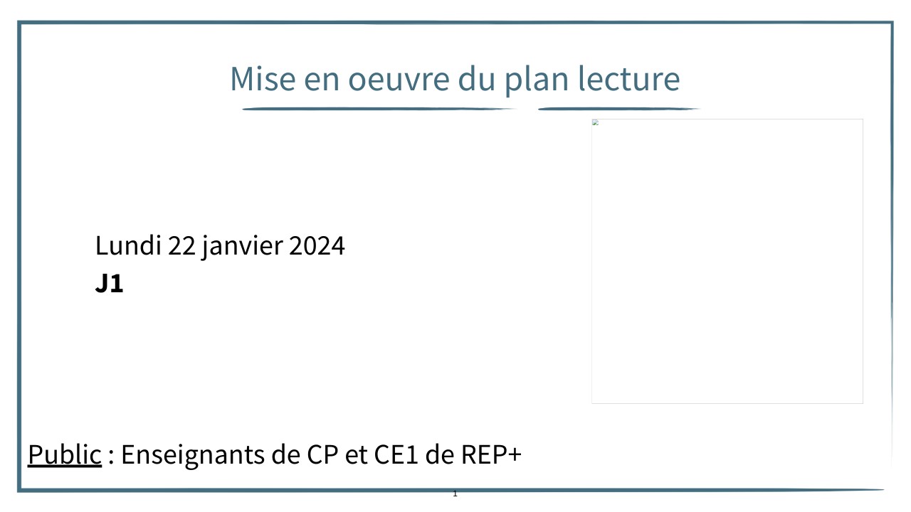 J1 - Plan lecture TG