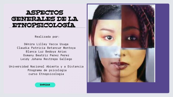 Tarea 5 Revista Etnopsicologìa | Genially