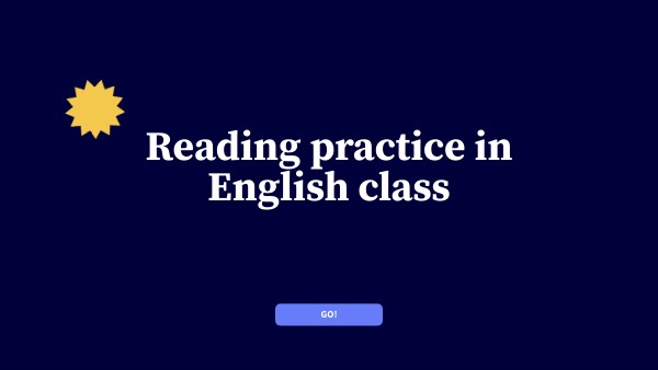 Year 9 reading practice | Genially
