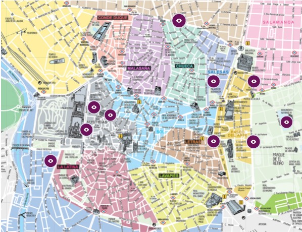 Mapa interactivo de Madrid