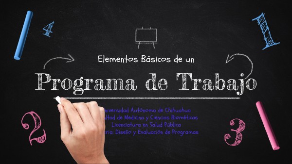 Elementos Básicos de un Programa de Trabajo | Genially
