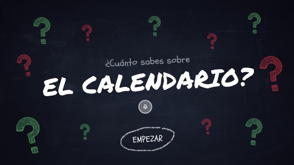 QUIZ CALENDARIO