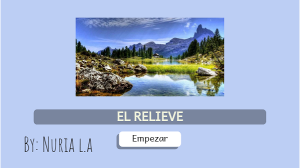 JUEGO DEL RELIEVE | Genially