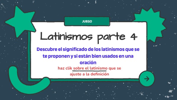 latinismos parte 4 | Genially
