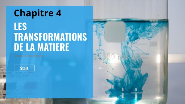 3-Chapitre 4-Les transformations de la matière