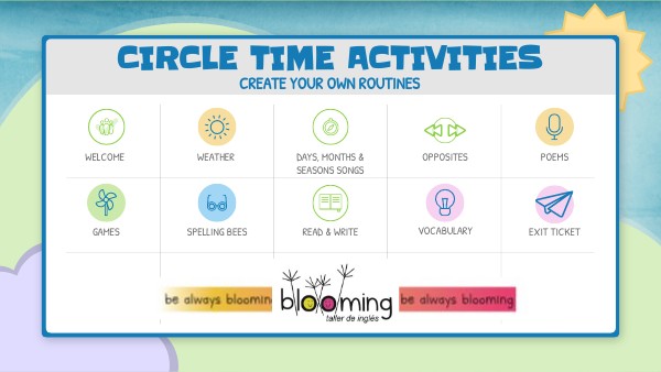 BLOOMING CIRCLE TIME | Genially