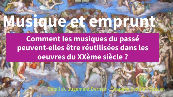 4° - Musique et emprunt | Genially