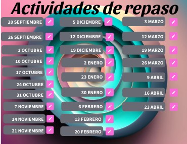 Actividades de repaso MATE II