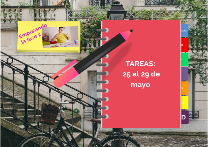 Tareas semana 25 al 29 de mayo | Genially