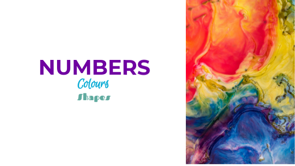Numbers, colours and shapes | Genially