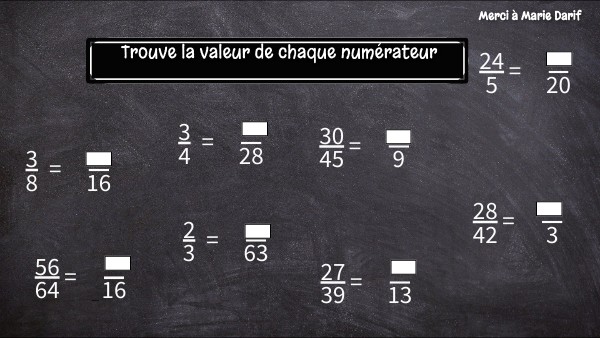 Fractions équivalente Dossier 1